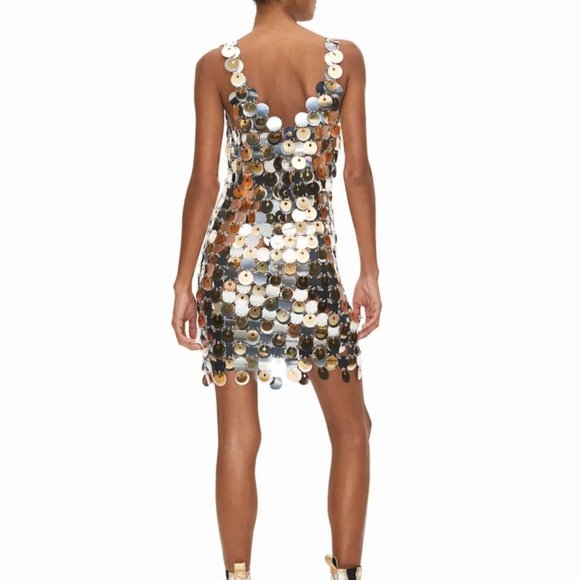 Paco Rabanne | Dresses | Rabanne X Hm Sequindisc Mini Dress | Poshmark